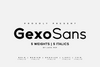 Gexo Sans - Elegant font - So Fontsy