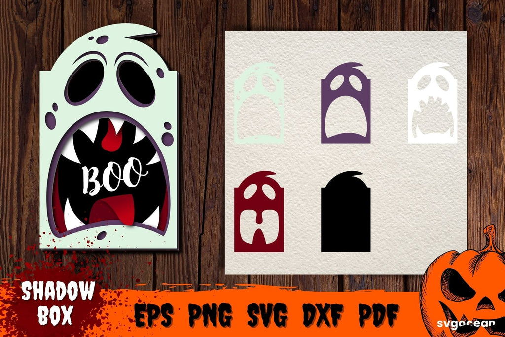 Ghost Pop Up Card Template - So Fontsy