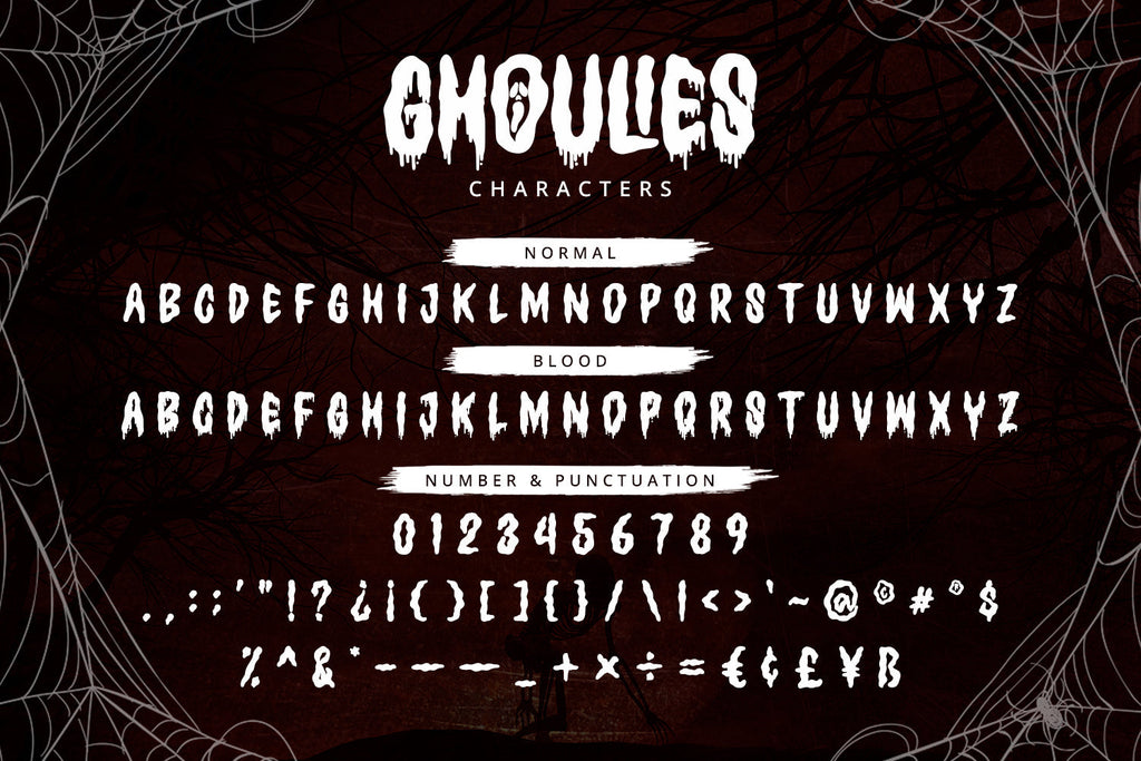 Ghoulies - Horror Display Font - So Fontsy