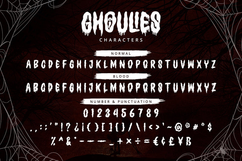 Ghoulies - Horror Display Font - So Fontsy