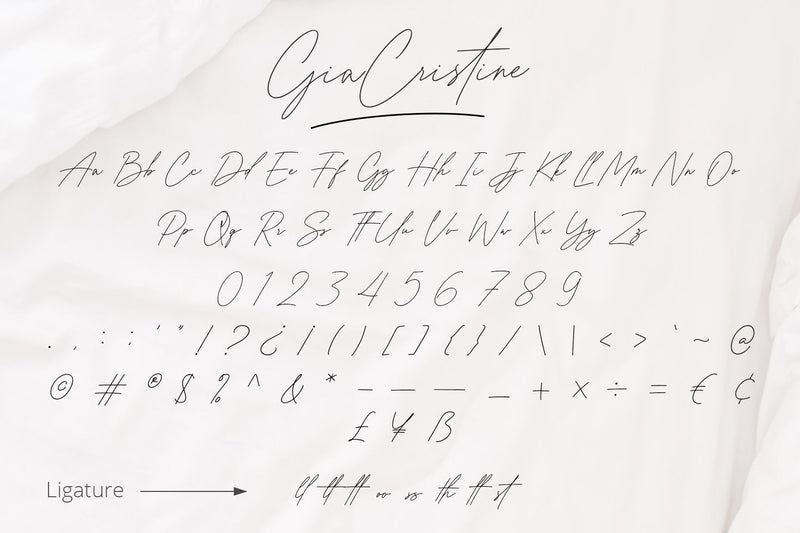 Gia Cristine - Elegant Signature Font - So Fontsy