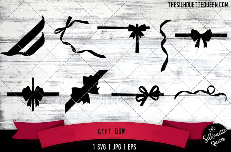 Gift Bow SVG File, SVG Bundle File-Cut File-Vector Clip Art for ...