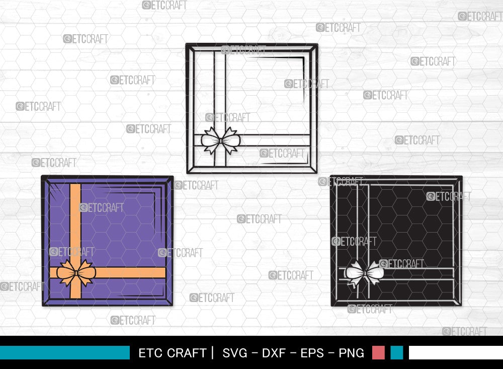 Gift Box SVG | Box Svg | Christmas Gift Svg | Gift Box Outline | Gift ...