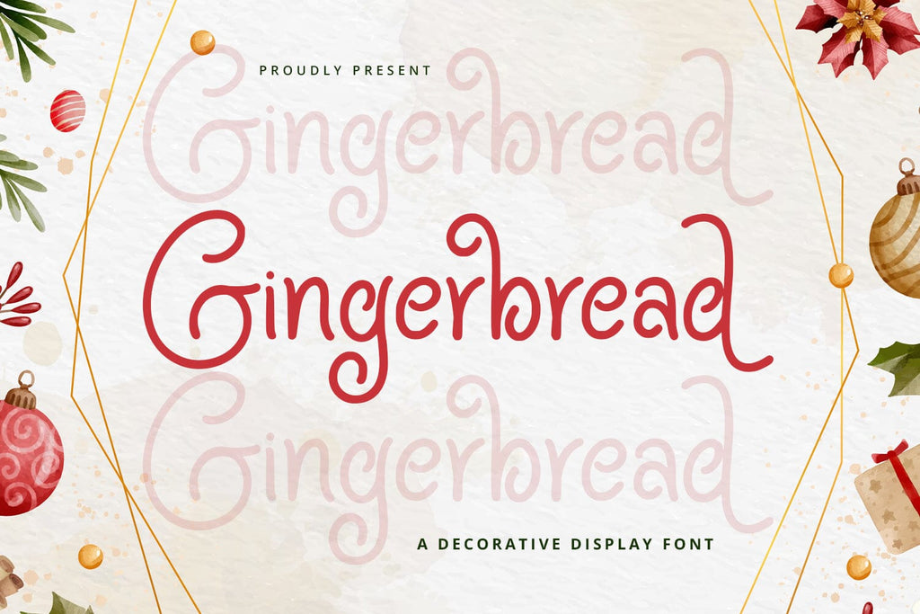 Gingerbread - Display Font - So Fontsy