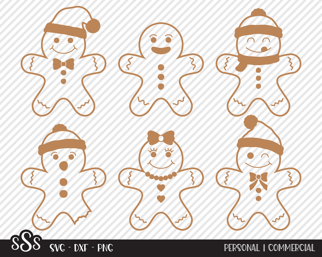 Gingerbread Man Bundle | Christmas SVG - So Fontsy