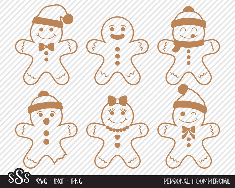 Gingerbread Man Bundle | Christmas SVG - So Fontsy