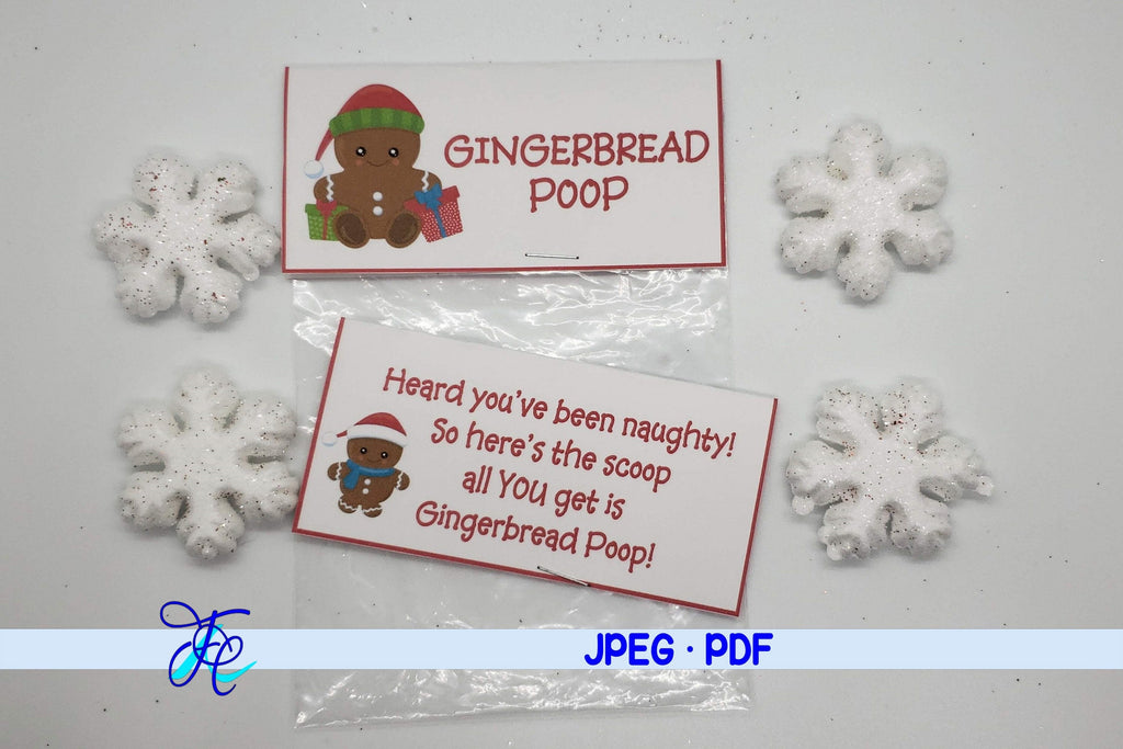 Gingerbread Poop Label - So Fontsy