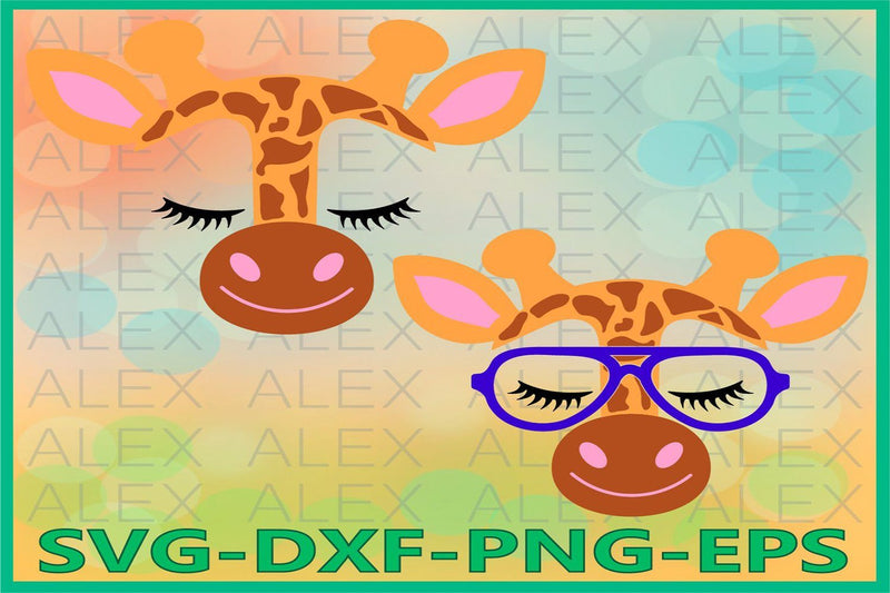 Giraffe Face Svg, Animal face - So Fontsy