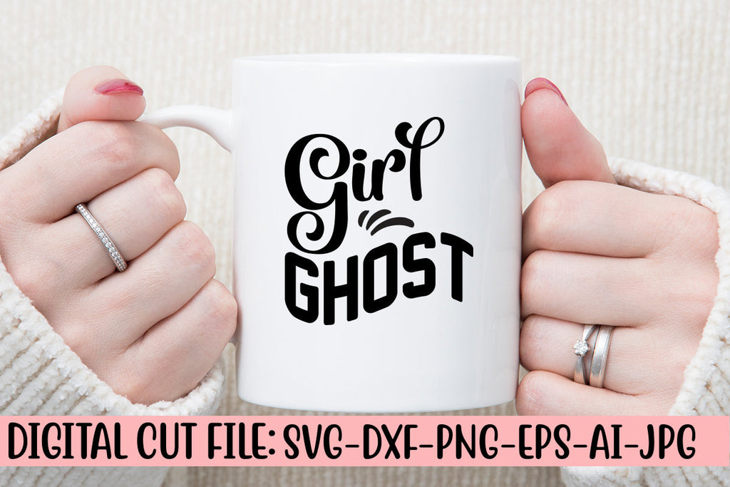 Girl Ghost SVG Design - So Fontsy
