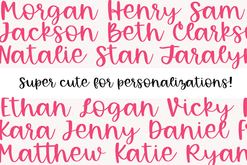 Girl Talk - Handwritten Script Font - So Fontsy