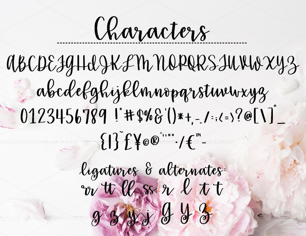 girlie script - So Fontsy