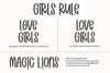 Girls Rule - Cute Handwritten Font - So Fontsy