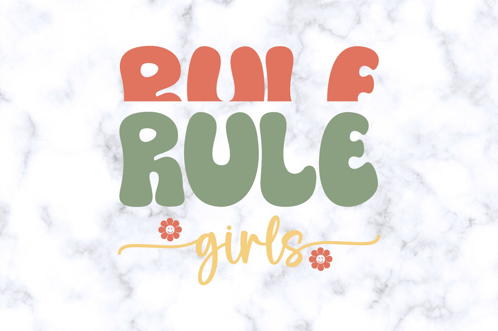 girls rule SVG - So Fontsy