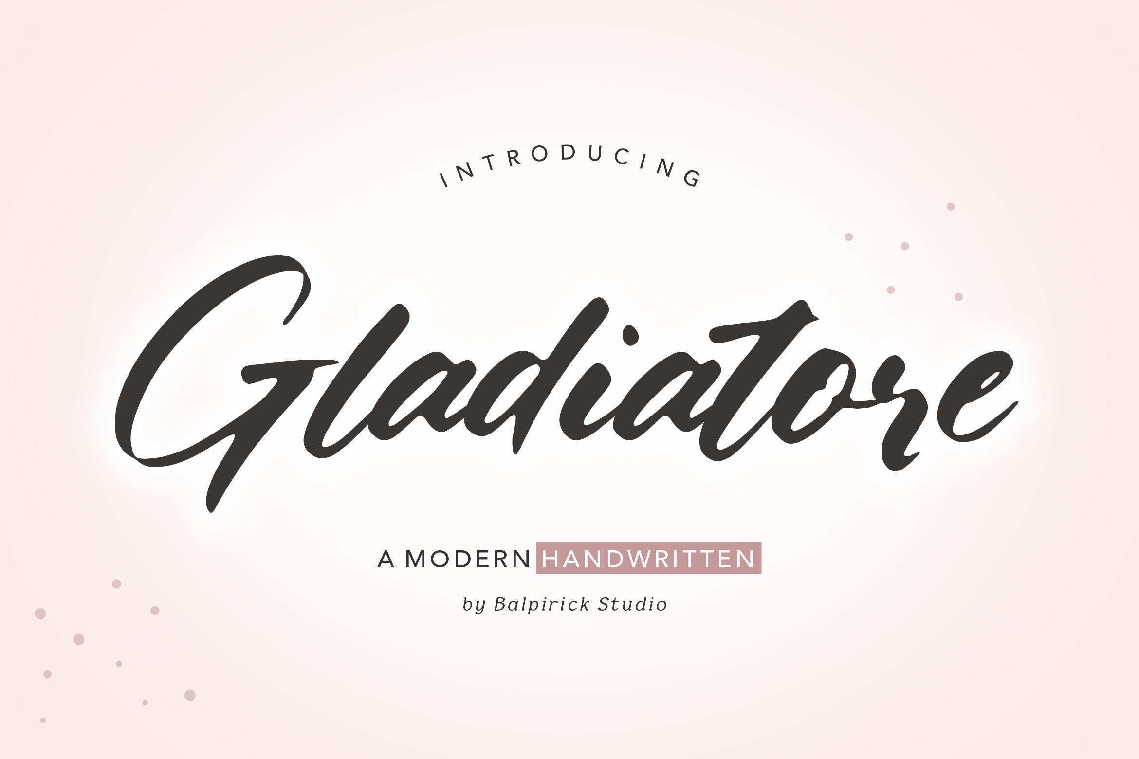 Gladiatore Modern Handwritten Font - So Fontsy