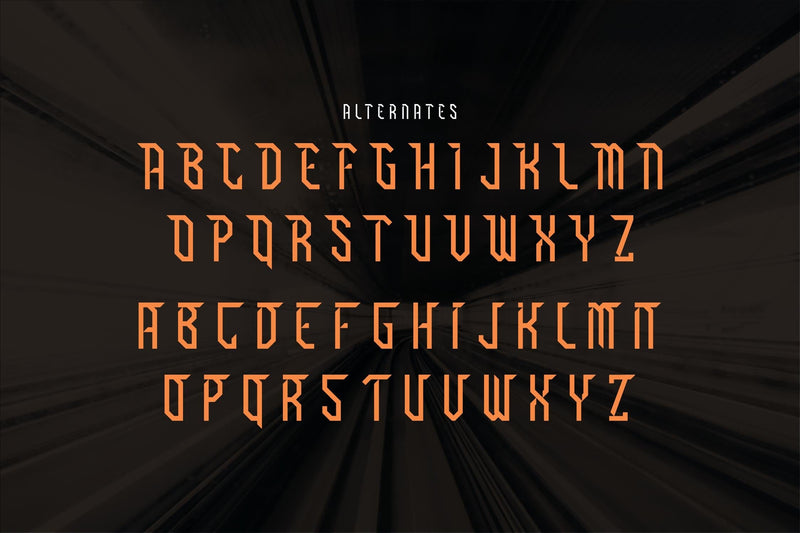 GLARUDA SKYLINE Typeface - So Fontsy