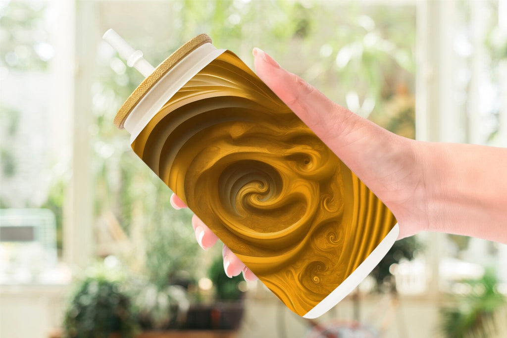 Glass Can Wraps Spiral Texture Background - So Fontsy