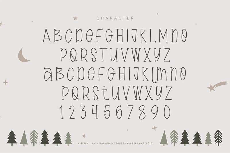 Glisten - Playful Font - So Fontsy