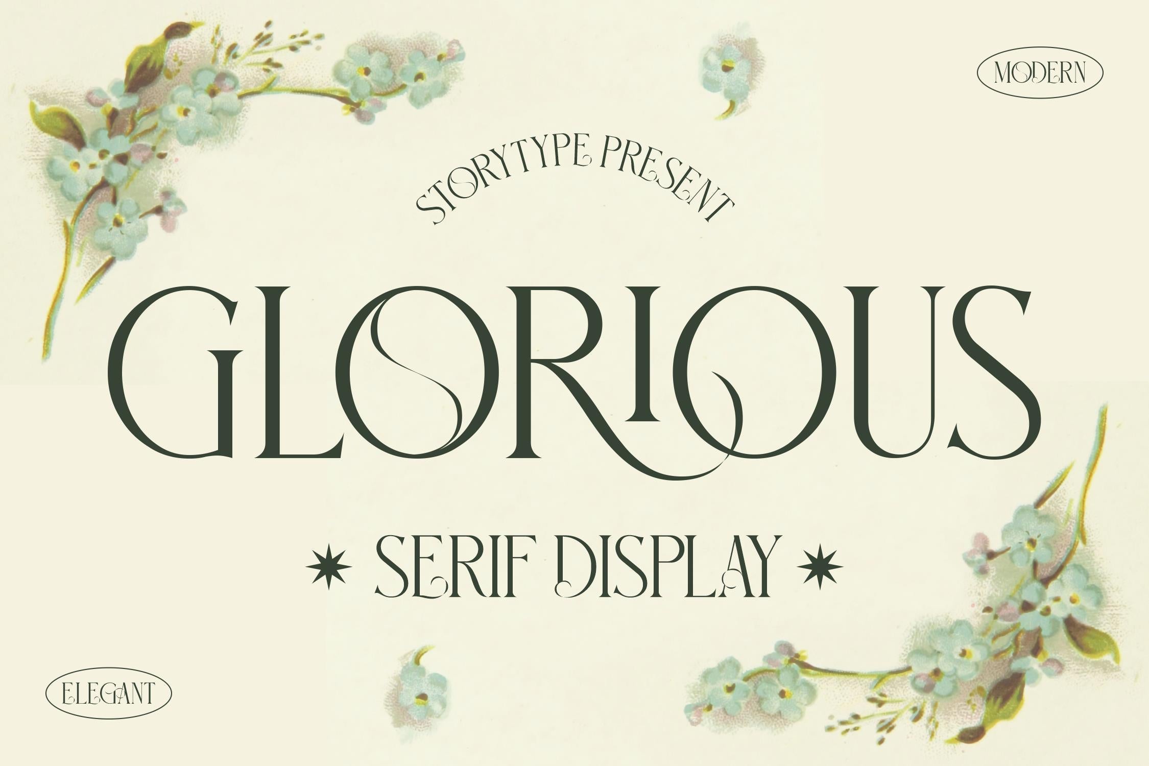 GLORIOUS Typeface - So Fontsy
