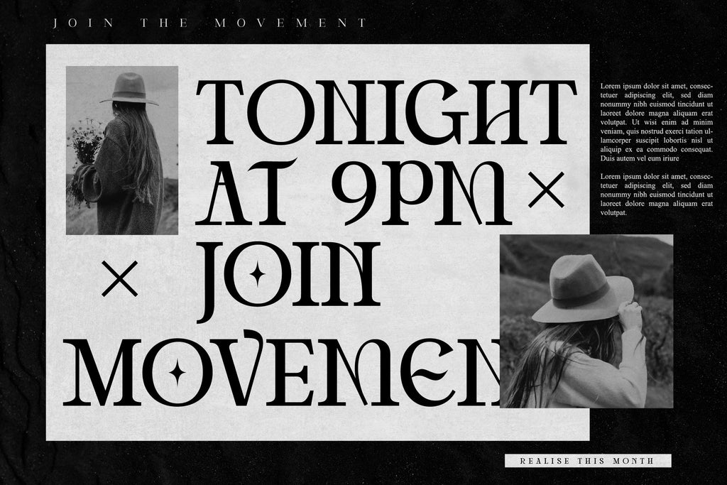 GLOW NIGHT Typeface - So Fontsy