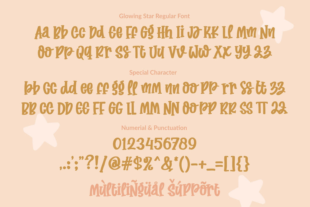 Glowing Star - So Fontsy