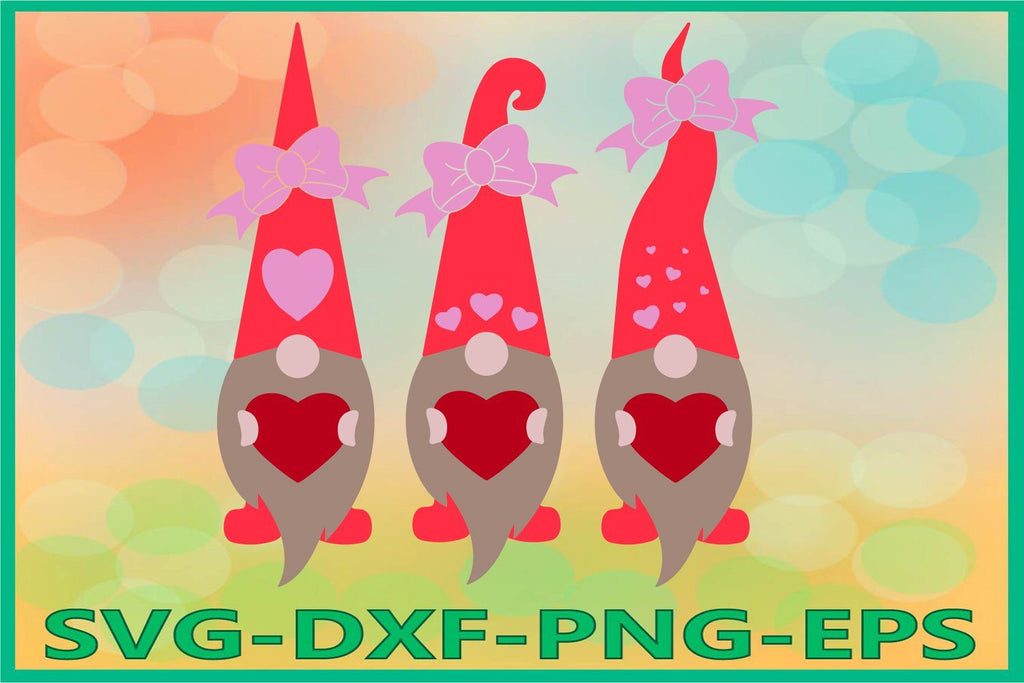 Gnome Valentines Day Svg - So Fontsy