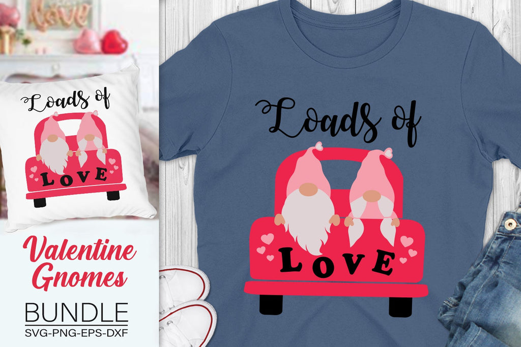 Gnomes Valentine's Bundle Svg, Valentine's Day svg, Gnomes Svg - So Fontsy