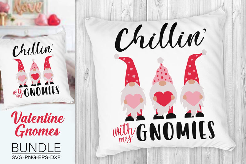 Gnomes Valentine's Bundle Svg, Valentine's Day svg, Gnomes Svg - So Fontsy