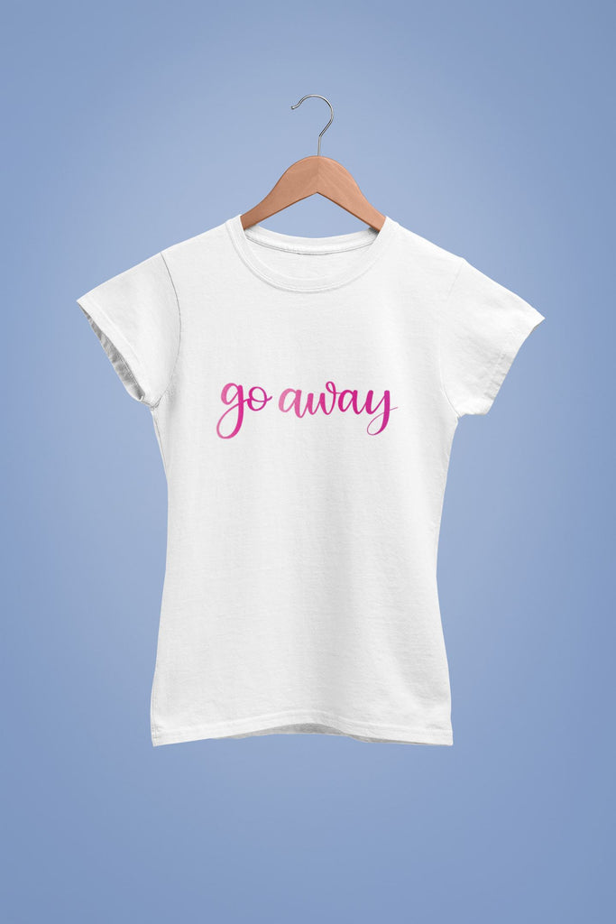 Go Away hand lettered SVG Cut File | Snarky Funny Design | Maple and ...