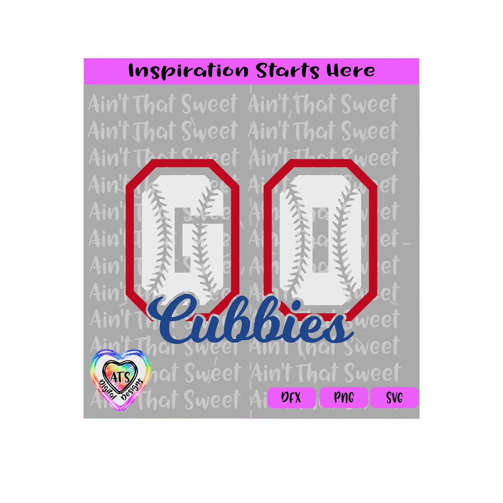Go Cubbies | Sports | Baseball - Transparent PNG SVG DXF - Silhouette ...