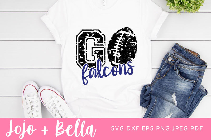 Go Falcons Svg, Football Svg, Paw Print SVG Football Png, Go Falcons T ...