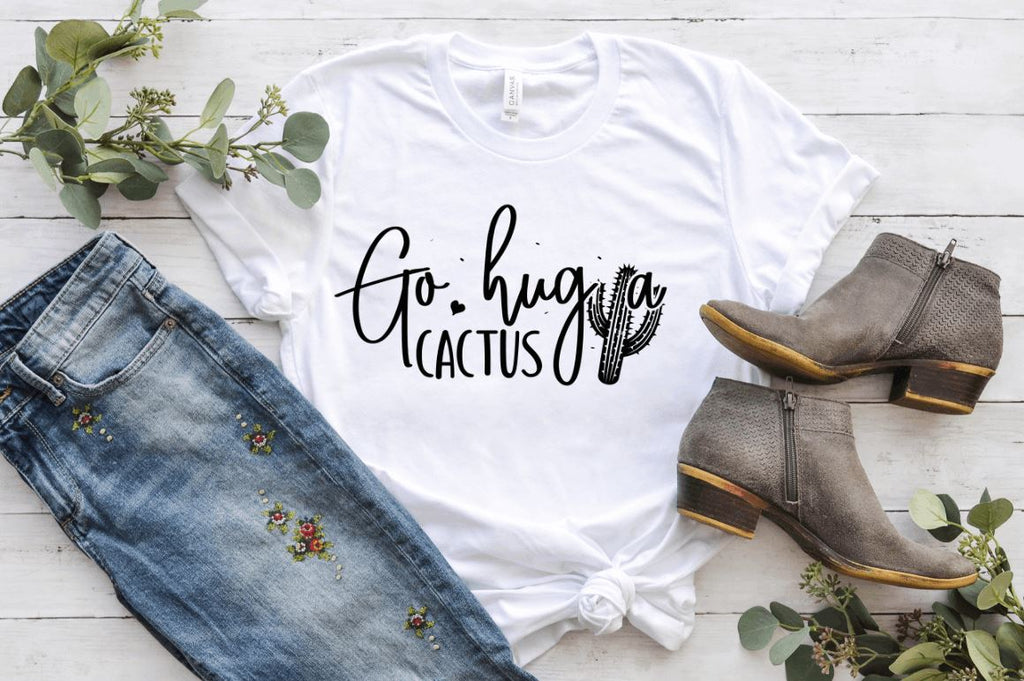 Go hug a cactus SVG - So Fontsy