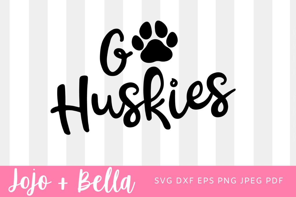 Go Huskies Svg, Football Svg, Paw Print SVG Football Png, Go Huskies T ...