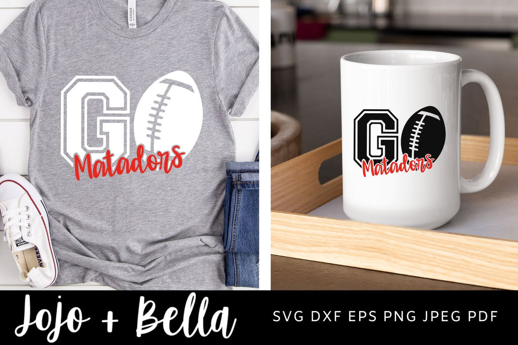 Go Matador Svg, Matador Football Svg, Football Svg, SVG T-shirt designs ...