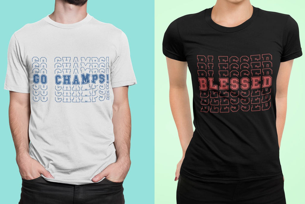 Go Sports Stacked Mirror Font With Two Stacking Styles + Bonus SVG ...