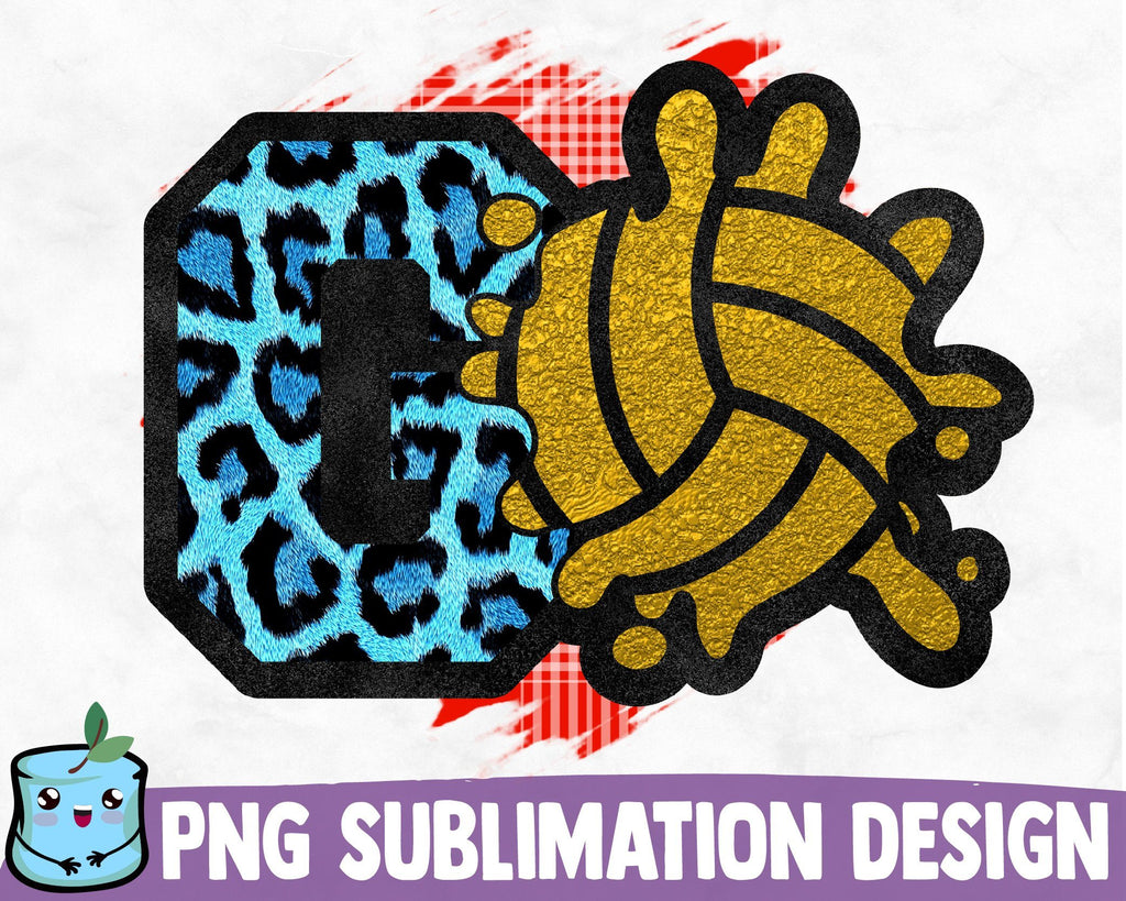 Go Volleyball Sublimation Design - So Fontsy