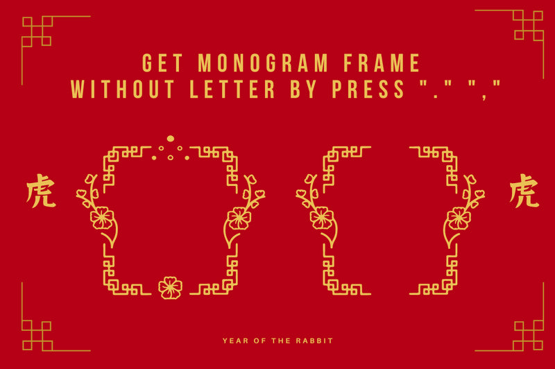 Goan Chinese Monogram - So Fontsy