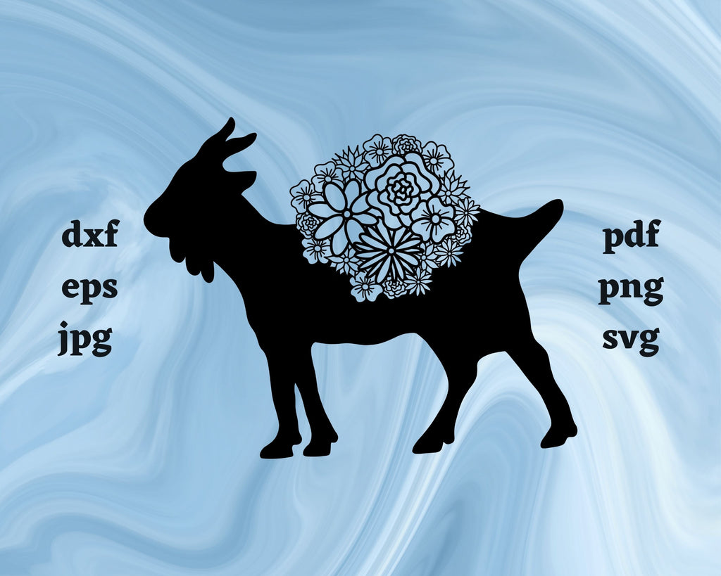 Goat Mandala SVG Cut File - So Fontsy