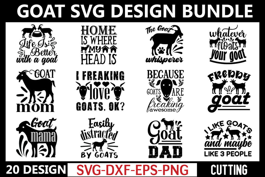 Goat svg bundle - So Fontsy