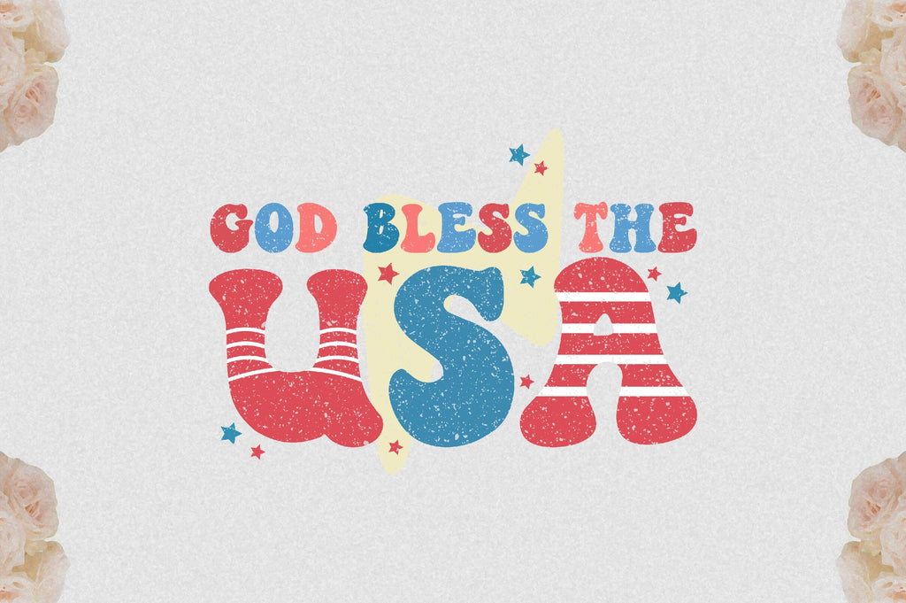 God Bless The USA Sublimation - So Fontsy