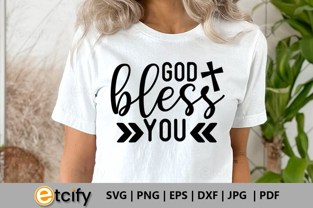 God bless you SVG - So Fontsy