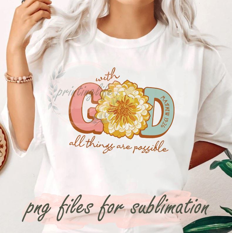 God Christian Sublimation Designs - So Fontsy