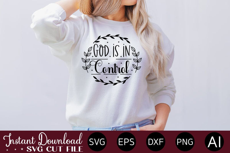 God is in control SVG - So Fontsy