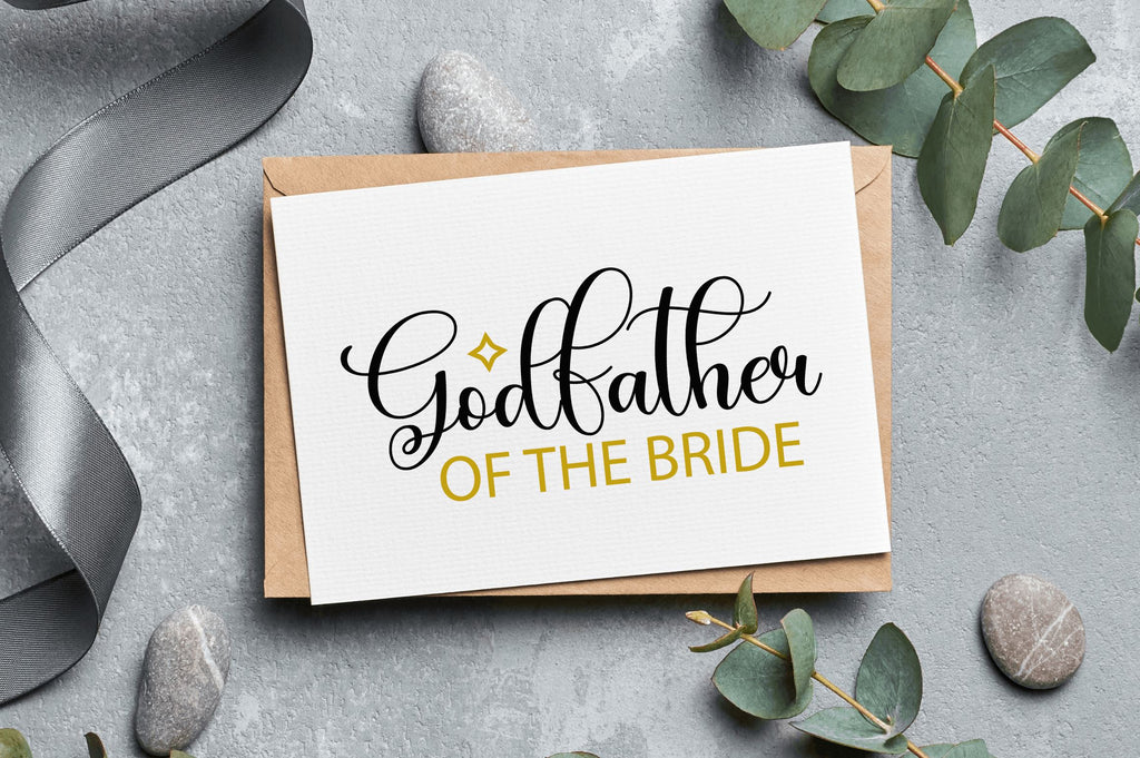 Godfather of the bride SVG - So Fontsy