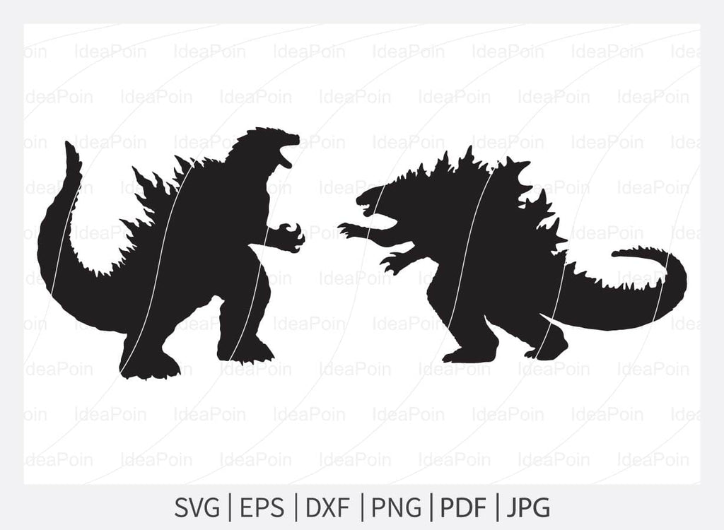 Godzilla svg, Godzilla Silhouette, Godzilla Monster Svg, Godzilla Clip ...