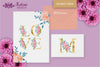 Gold foil flower alphabet clipart Floral monogram letters floral ...