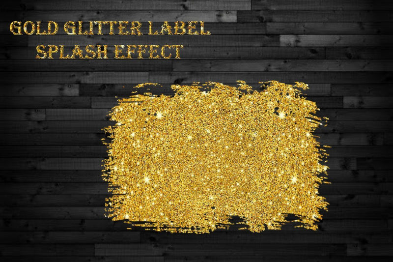 Gold glitter labels pack, Sparkle Clip Art, Sparkly Gold Shapes, Glitt ...