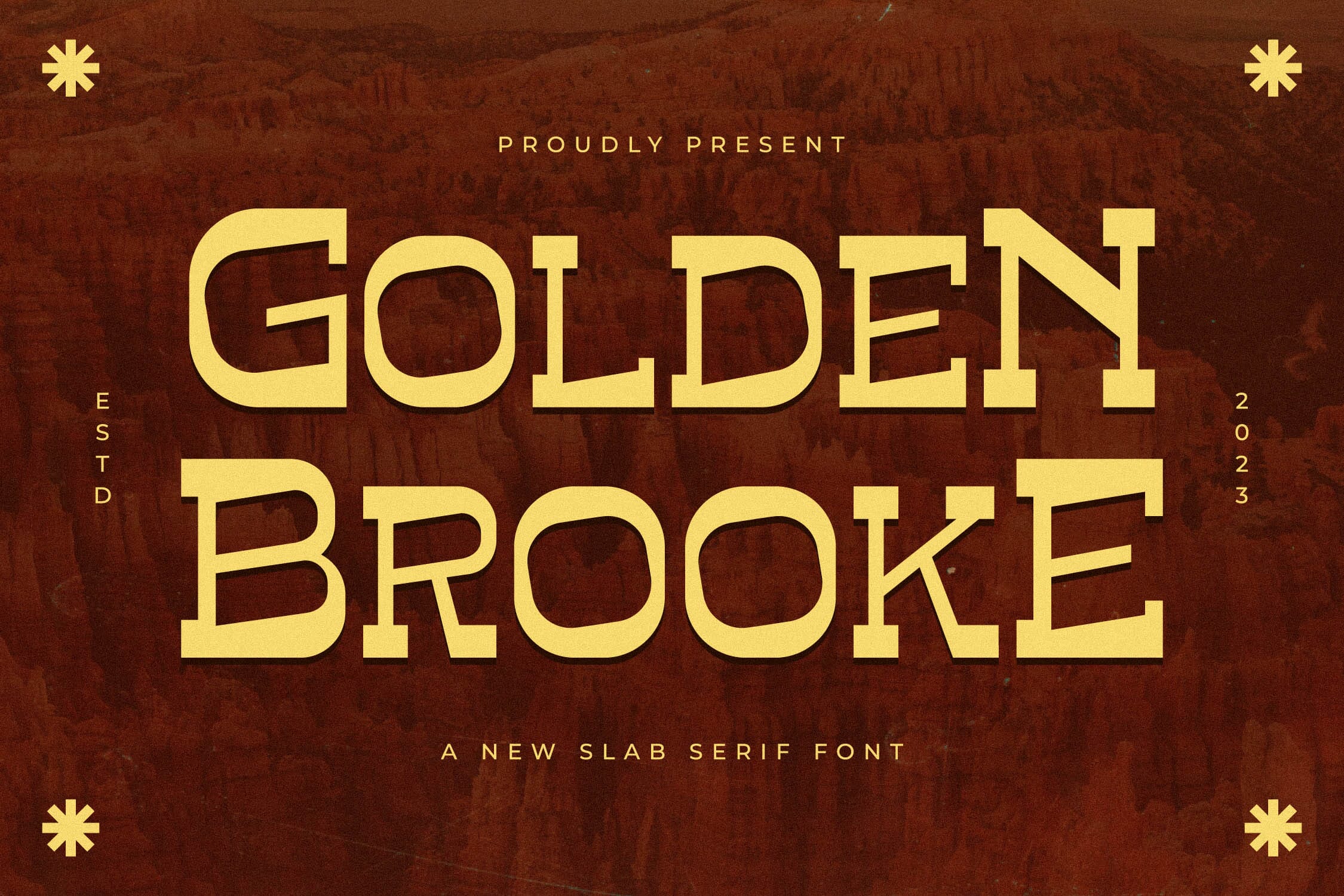 Golden Brooke Typeface - So Fontsy