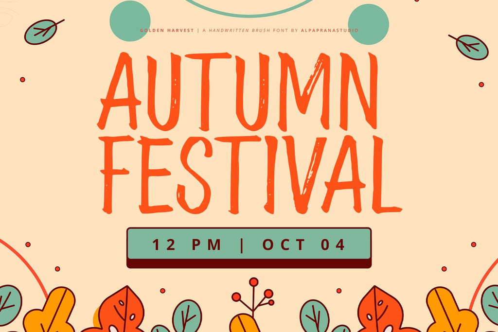 Golden Harvest - Handwritten Font - So Fontsy