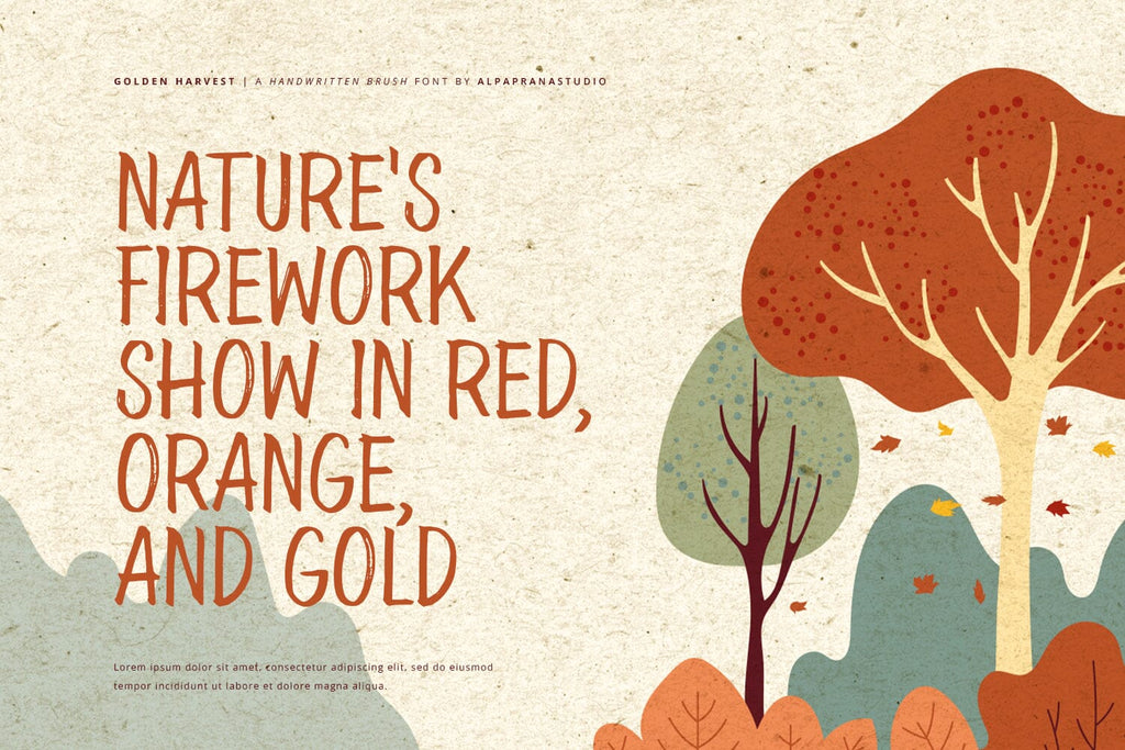 Golden Harvest - Handwritten Font - So Fontsy