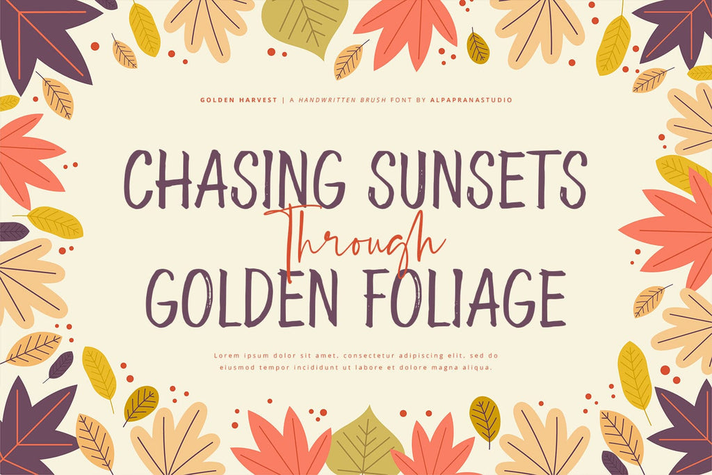 Golden Harvest - Handwritten Font - So Fontsy